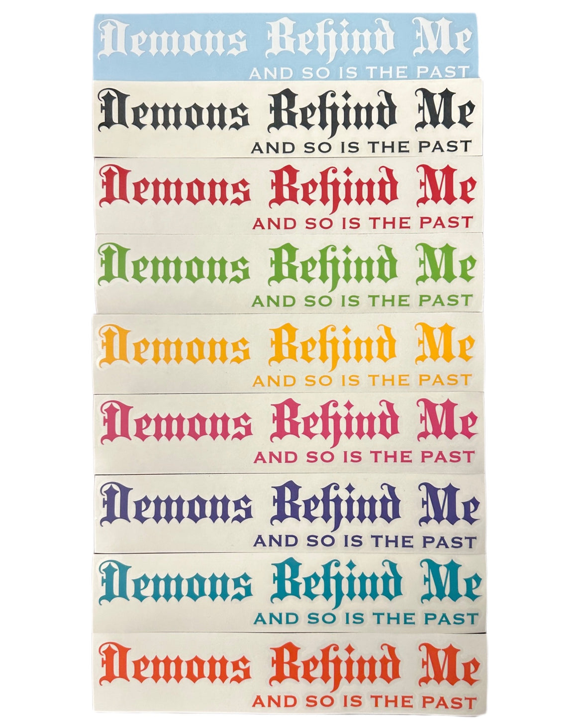 Stickers – Demons Behind Me | Inspirational Clothing & Apparel