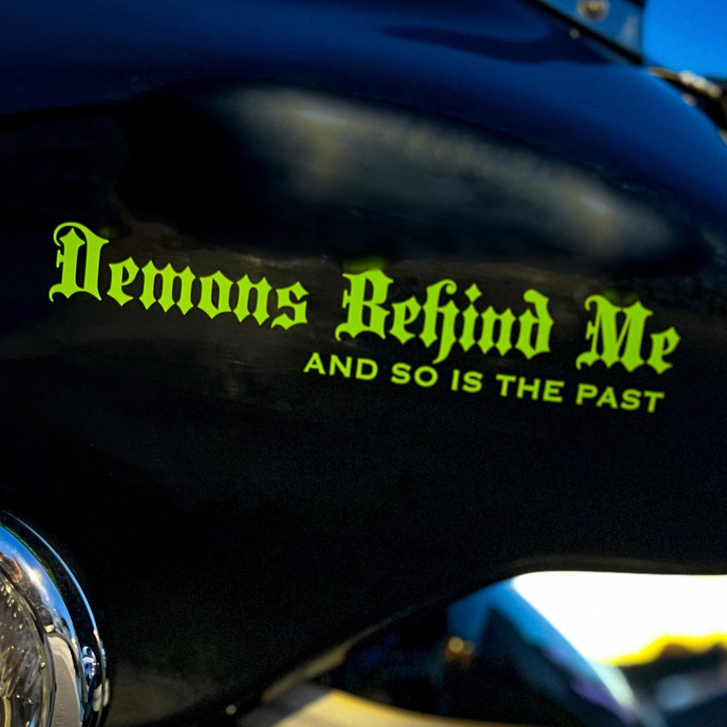 Demons Behind Me Vinyl Decal Sticker