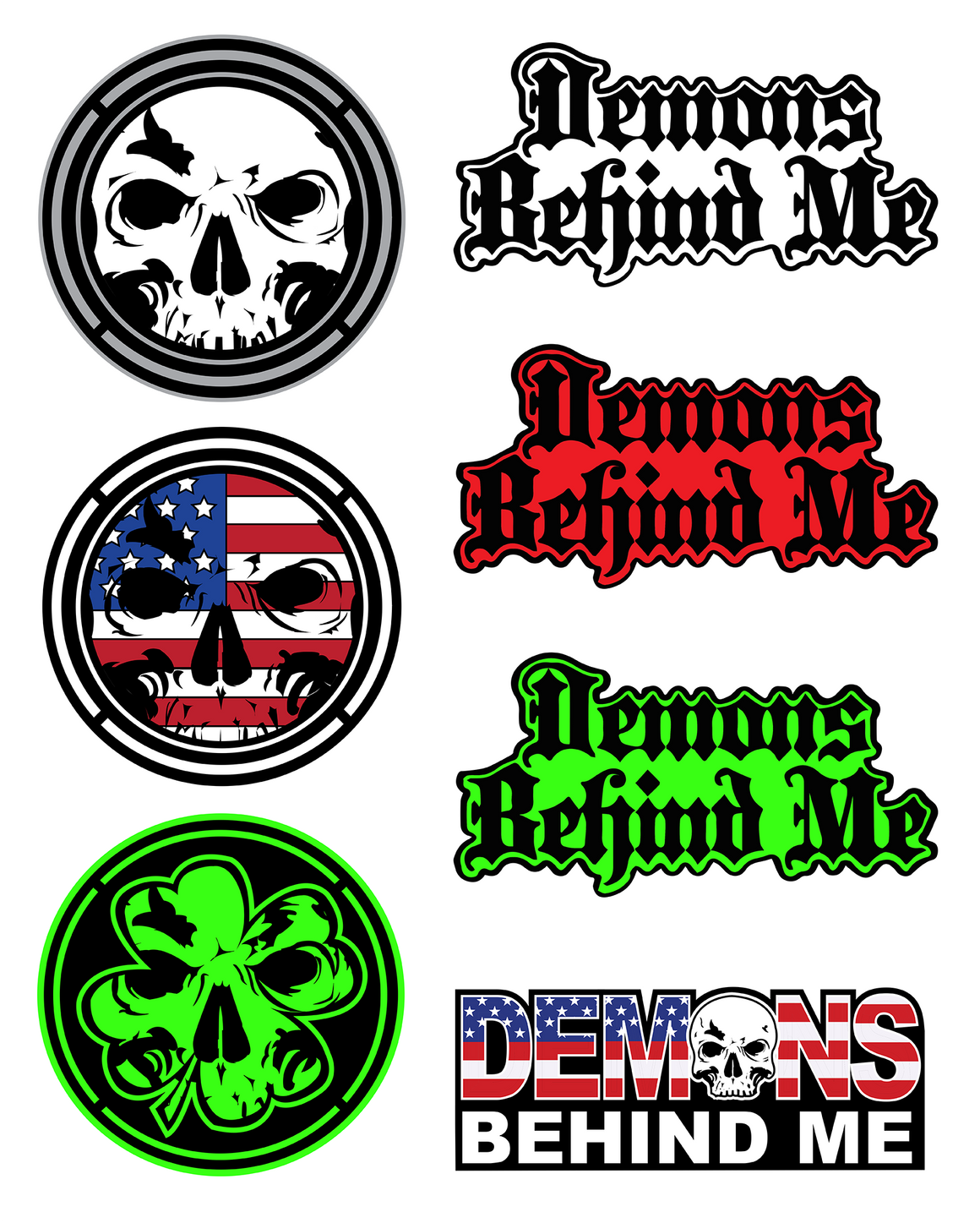 Stickers – Page 2 – Demons Behind Me | Inspirational Clothing & Apparel
