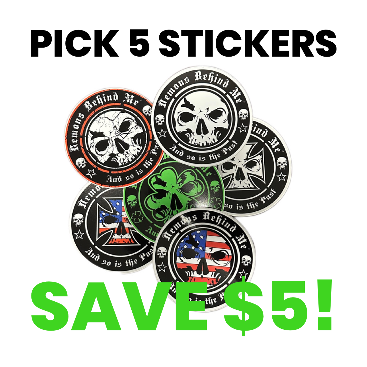 Save $5! 5 High Performance Sticker Bundle – Demons Behind Me ...
