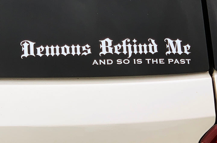 Stickers – Demons Behind Me | Inspirational Clothing & Apparel